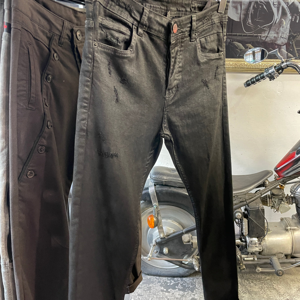 Expent Waxed Jeans - Black – BIA BORO MENSWEAR