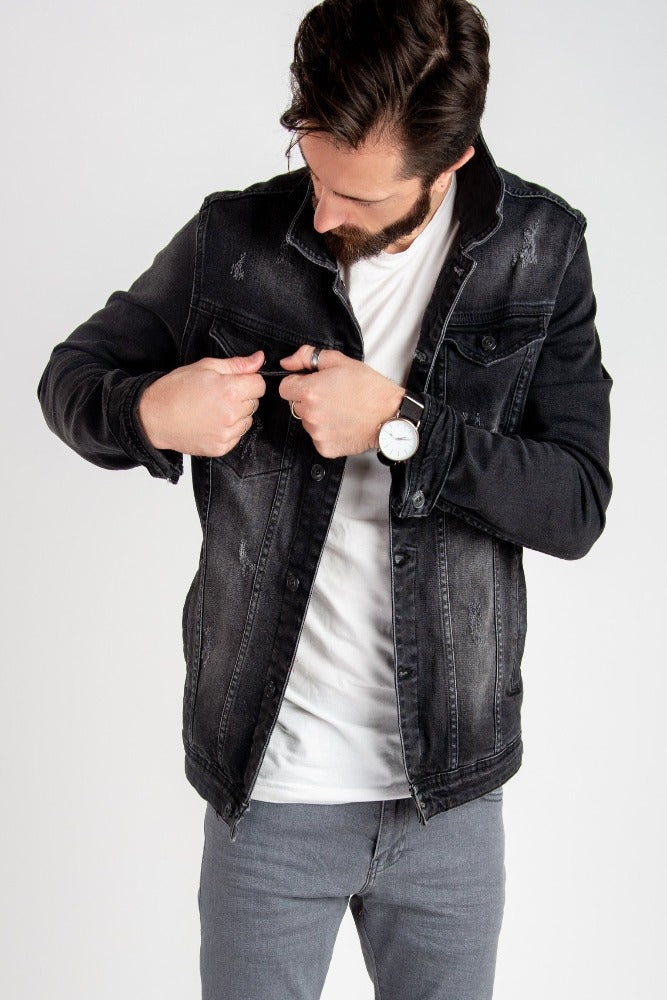 Integral Denim Jacket - Black – BIA BORO MENSWEAR
